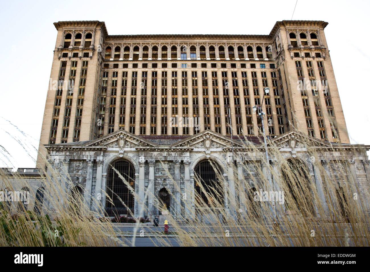 Michigan Central Station, Detroit, Michigan, USA, Oct. 26, 2014 Stock ...