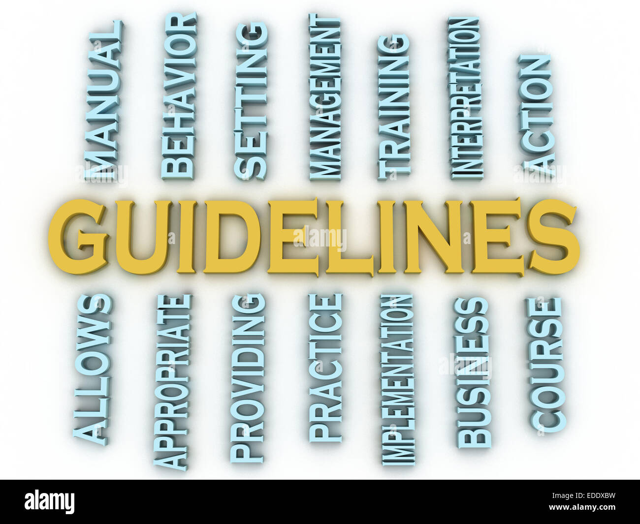 3d image Guidelines issues concept word cloud background Stock Photo ...