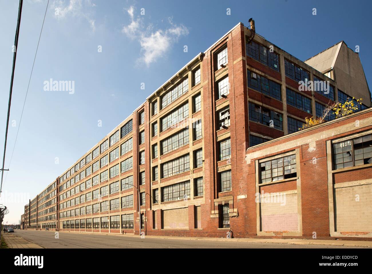 Ford Motor Plant, Model T, first assembly line, Highland Park, MI, USA ...