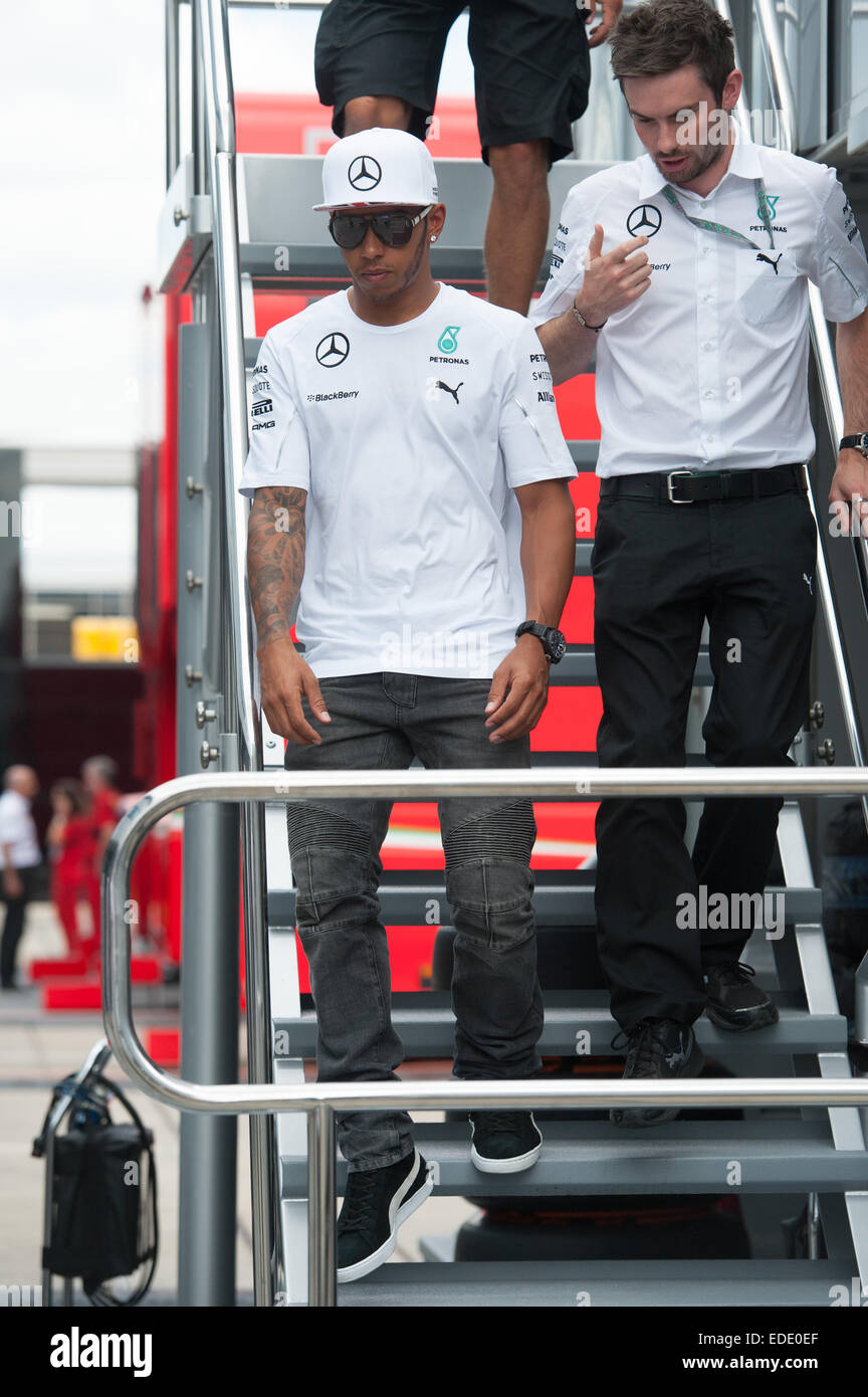 Silverstone F1 Grand Prix, Practice. Featuring: Lewis Hamilton Where ...