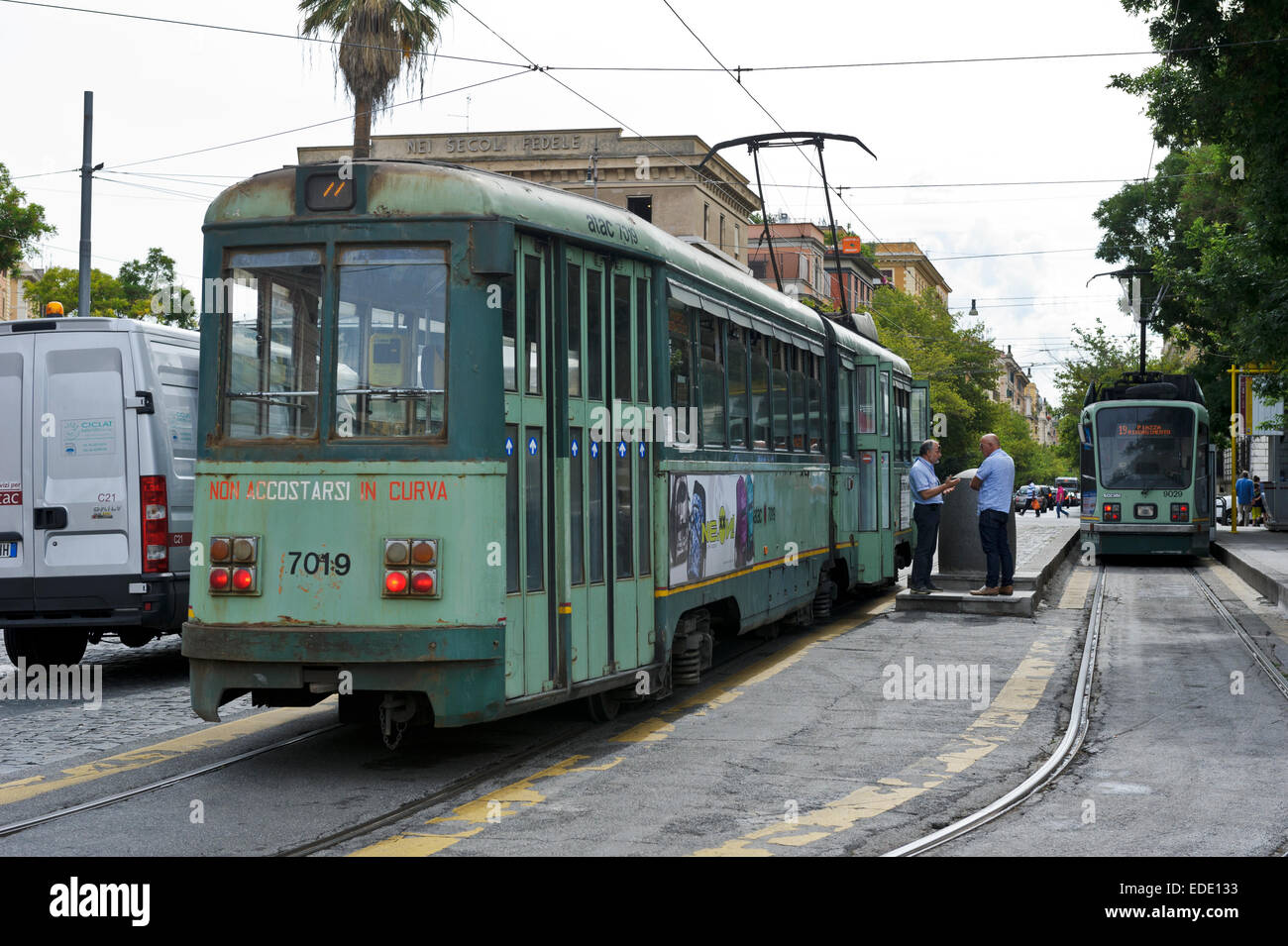 A modern Tram in the City of Rome, Italy Stock Photo - Alamy