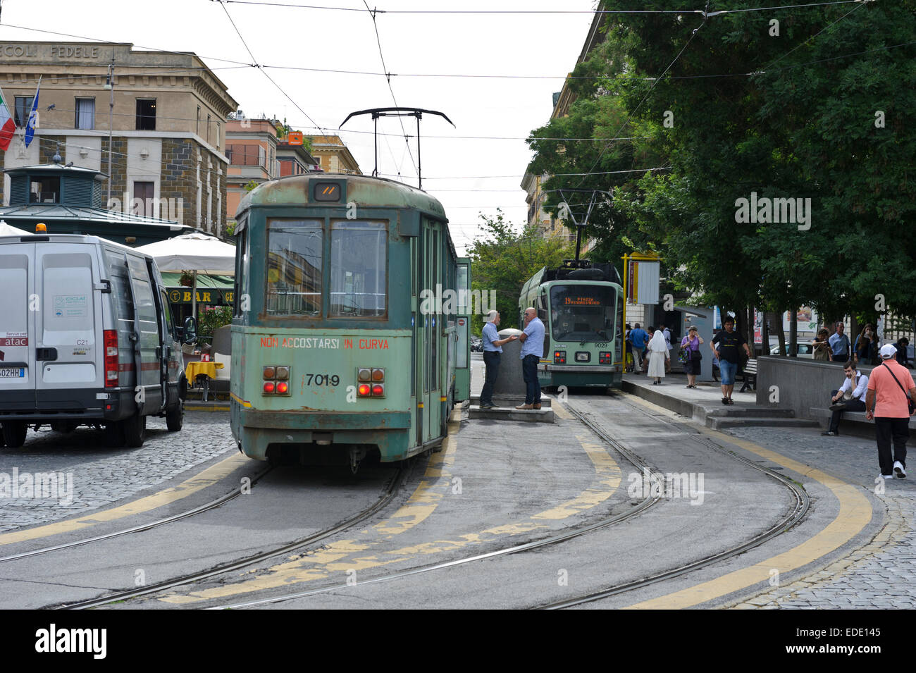 A modern Tram in the City of Rome, Italy Stock Photo - Alamy