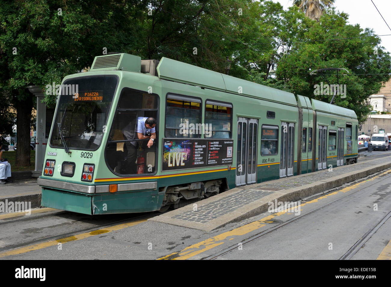A modern Tram in the City of Rome, Italy Stock Photo - Alamy