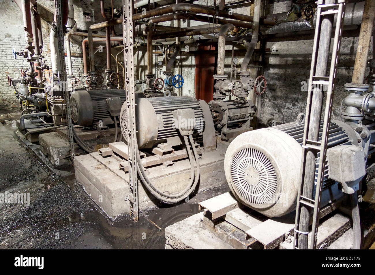 Engine room - power station, Poland Stock Photo - Alamy