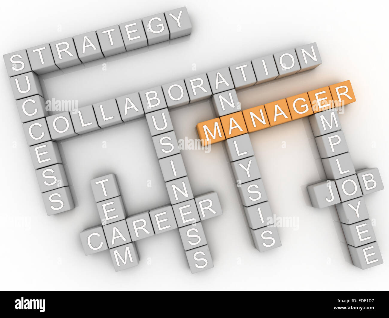 3d image Manager issues concept word cloud background Stock Photo - Alamy