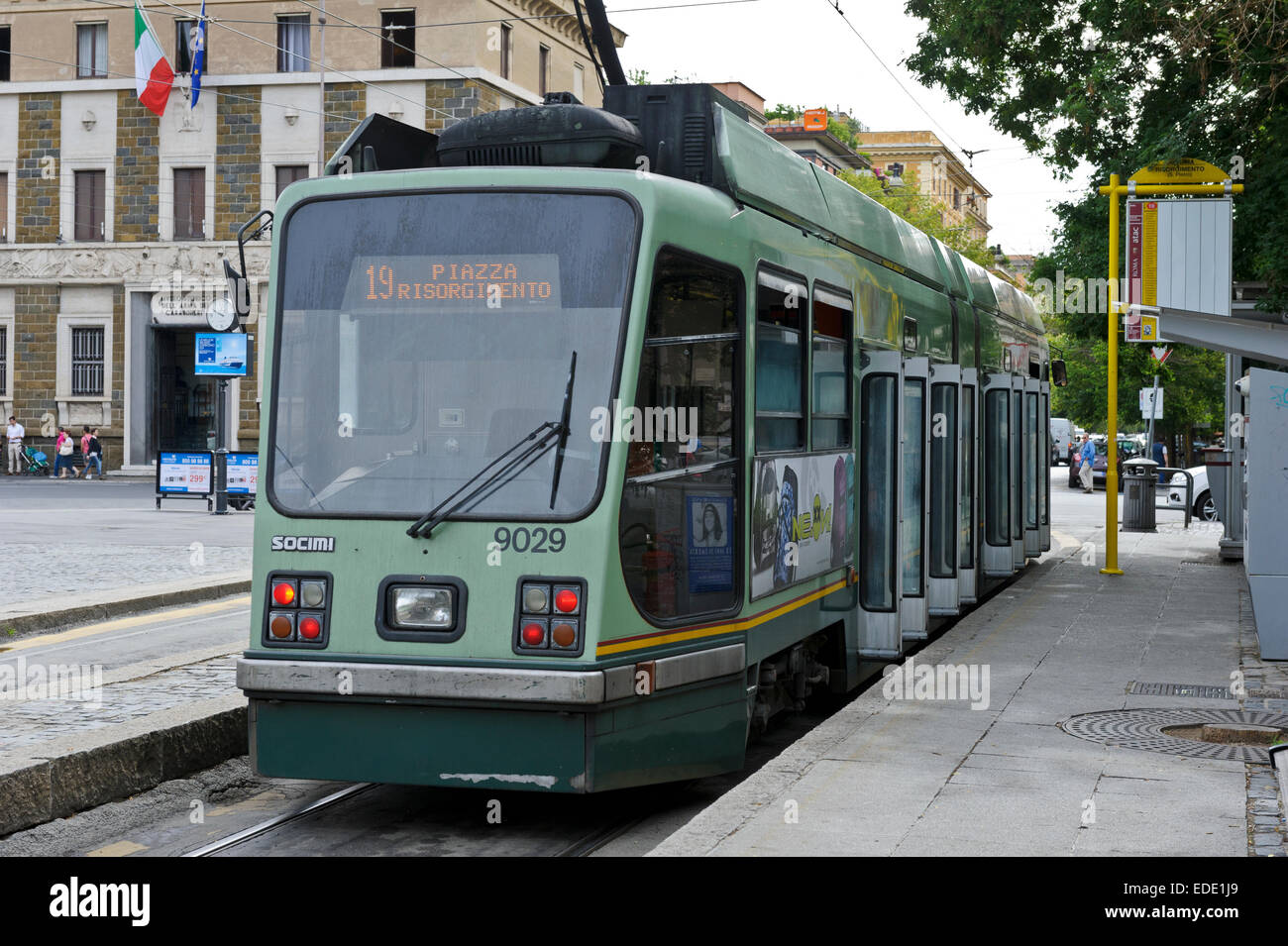 A modern Tram in the City of Rome, Italy Stock Photo - Alamy