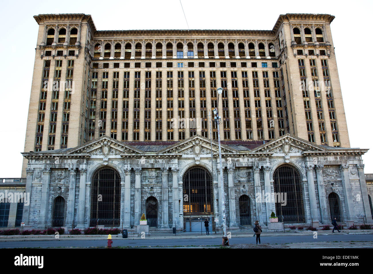 Michigan Central Station, Detroit, Michigan, USA, Oct. 26, 2014 Stock ...