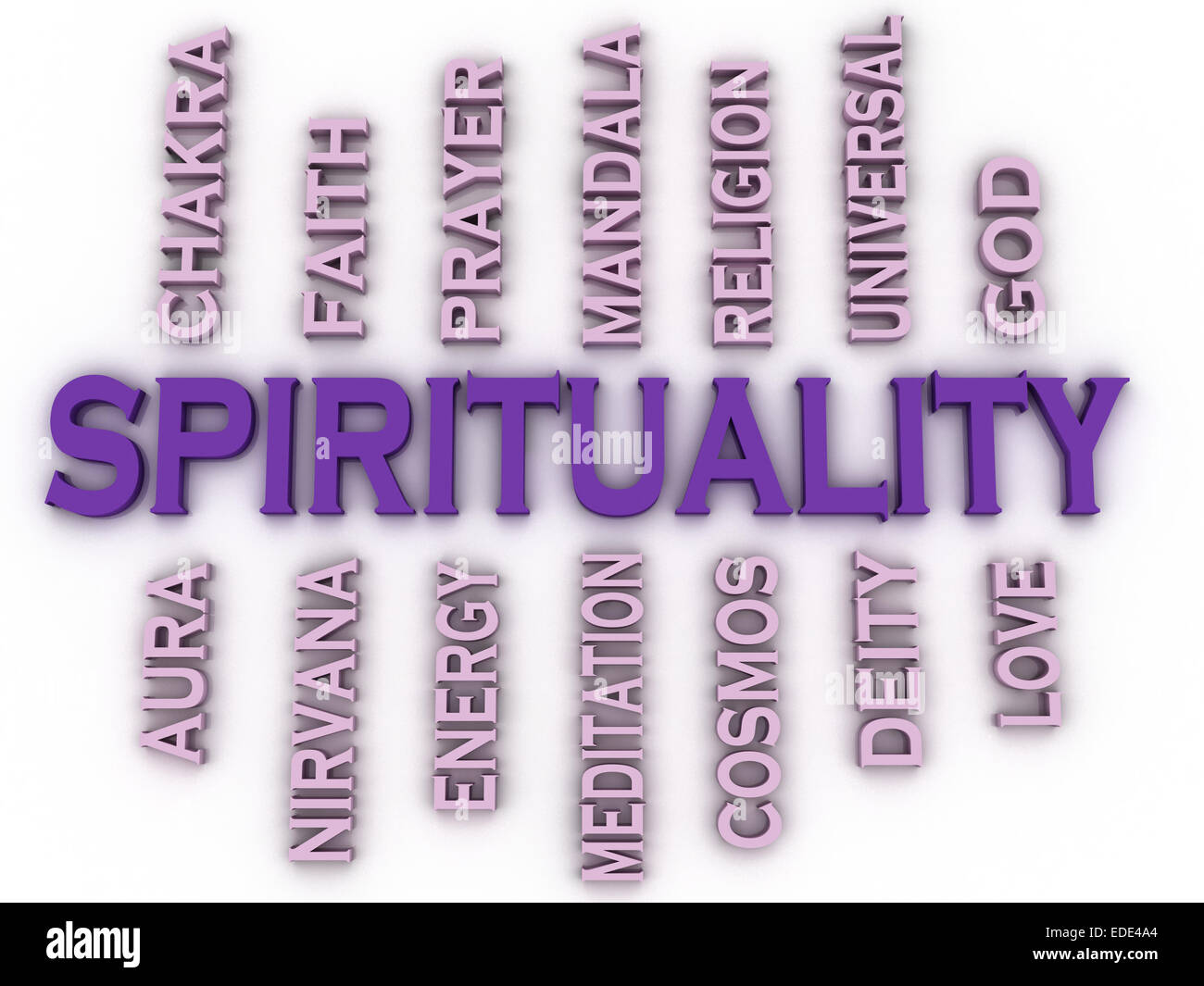 Spirituality word cloud concept hi-res stock photography and images - Alamy
