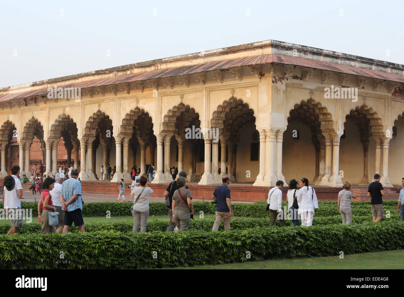 Agra fort darbar Stock Photo - Alamy