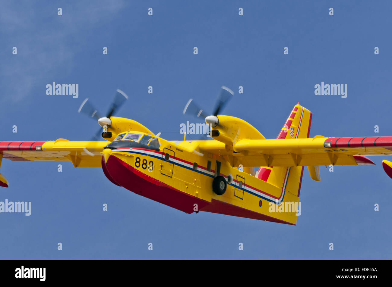 canadair cl-415, firefighting aircraft in flight in croatia Stock Photo ...