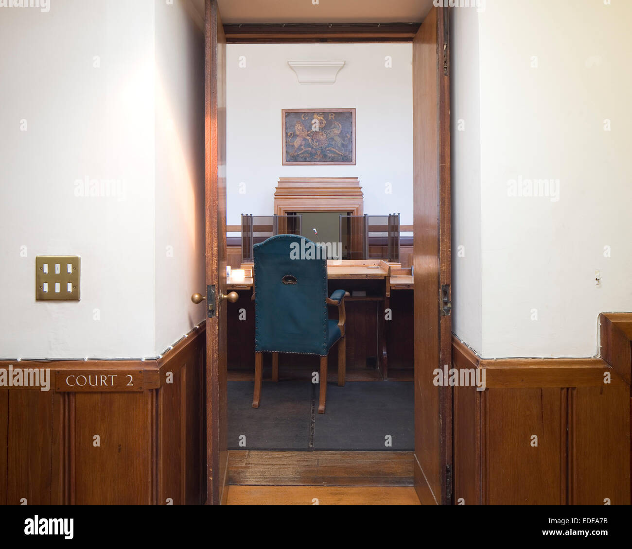 Magistrates court uk interior hi-res stock photography and images - Alamy