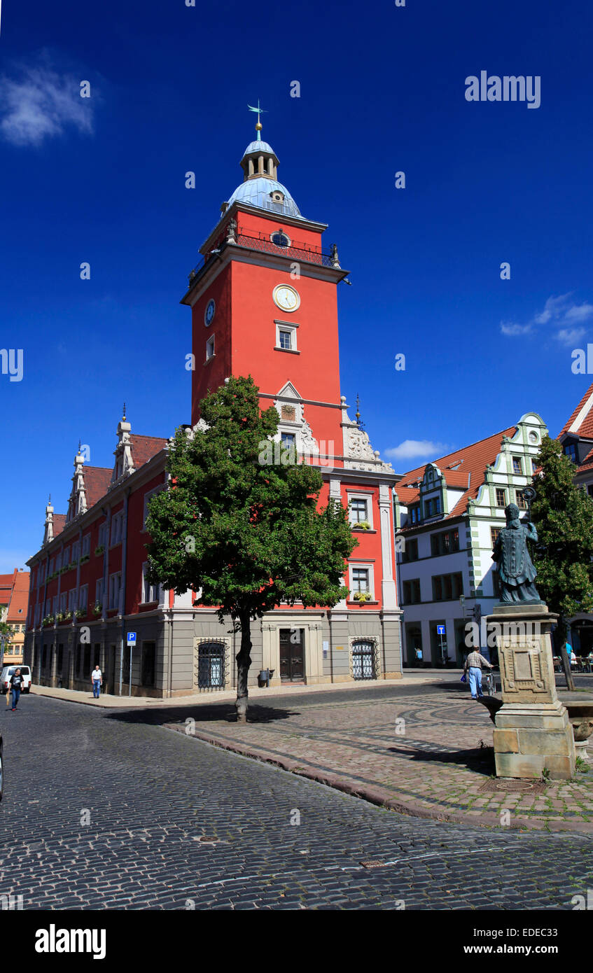 The historic town hall Gotha. It is located in the historic center of ...