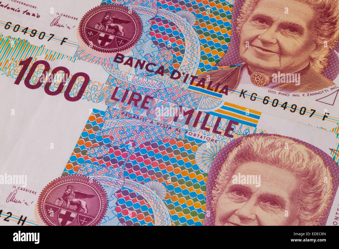 Banknote of italy hi-res stock photography and images - Alamy