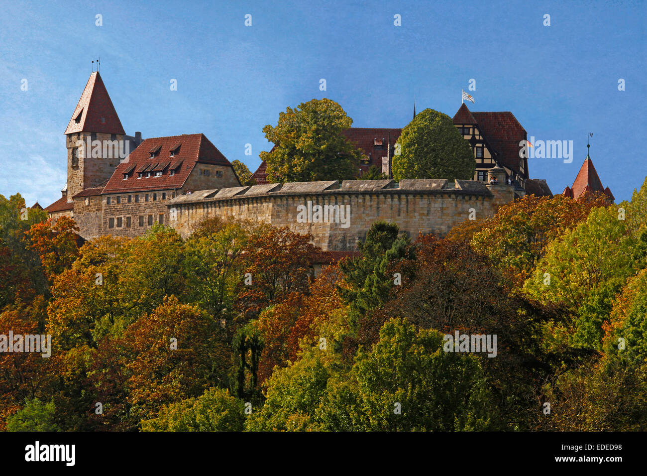 The Veste Coburg, or Coburg fortress, built 10th century, is one of ...