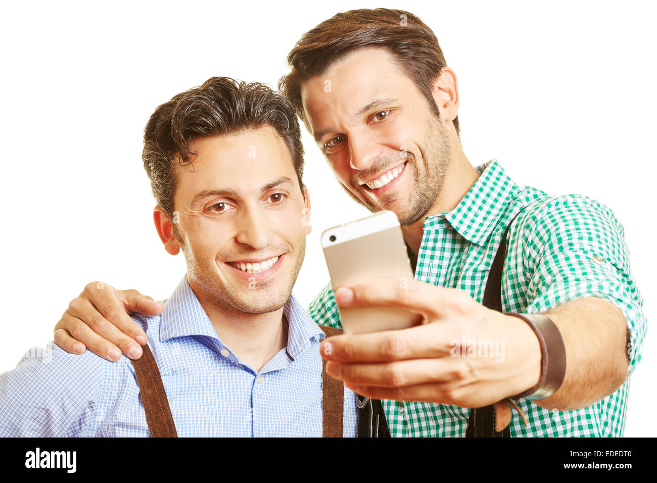 Two friends smartphone hi-res stock photography and images - Alamy