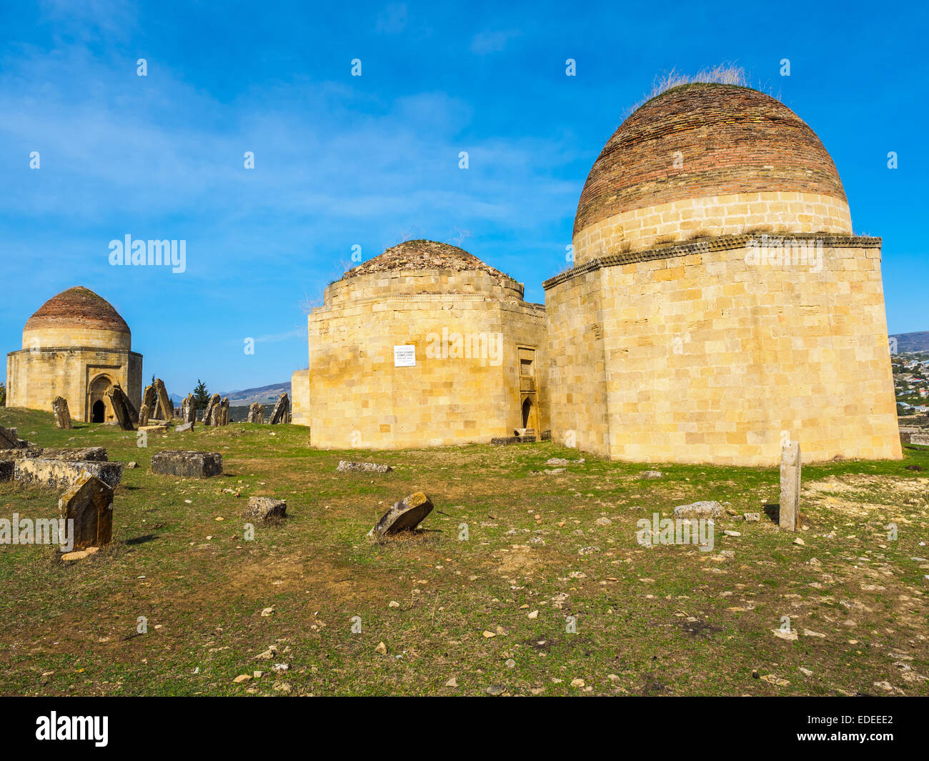 Yeddi Gumbez Mausoleum located at the foot of Gulistan Fortress ...