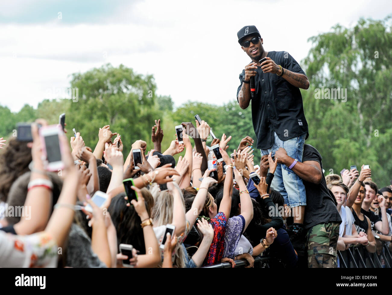 B.O.B performs live at Wireless Festival in Birmingham at Perry Park ...