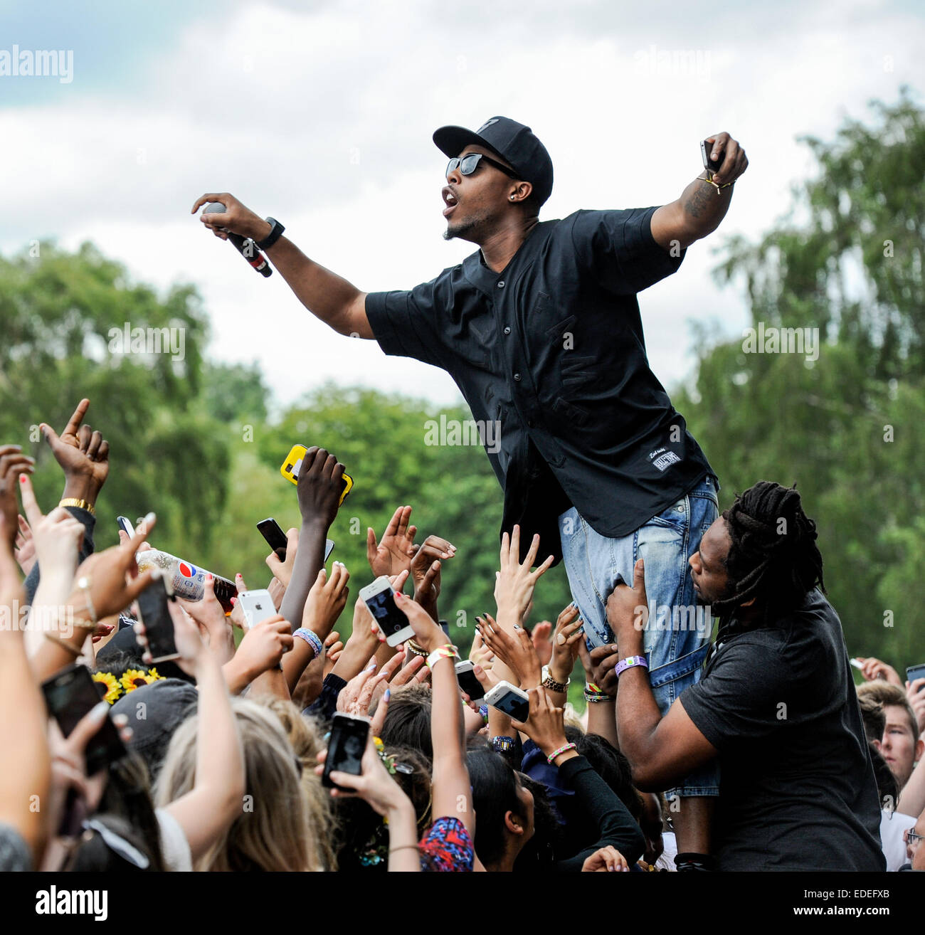 B.O.B performs live at Wireless Festival in Birmingham at Perry Park ...