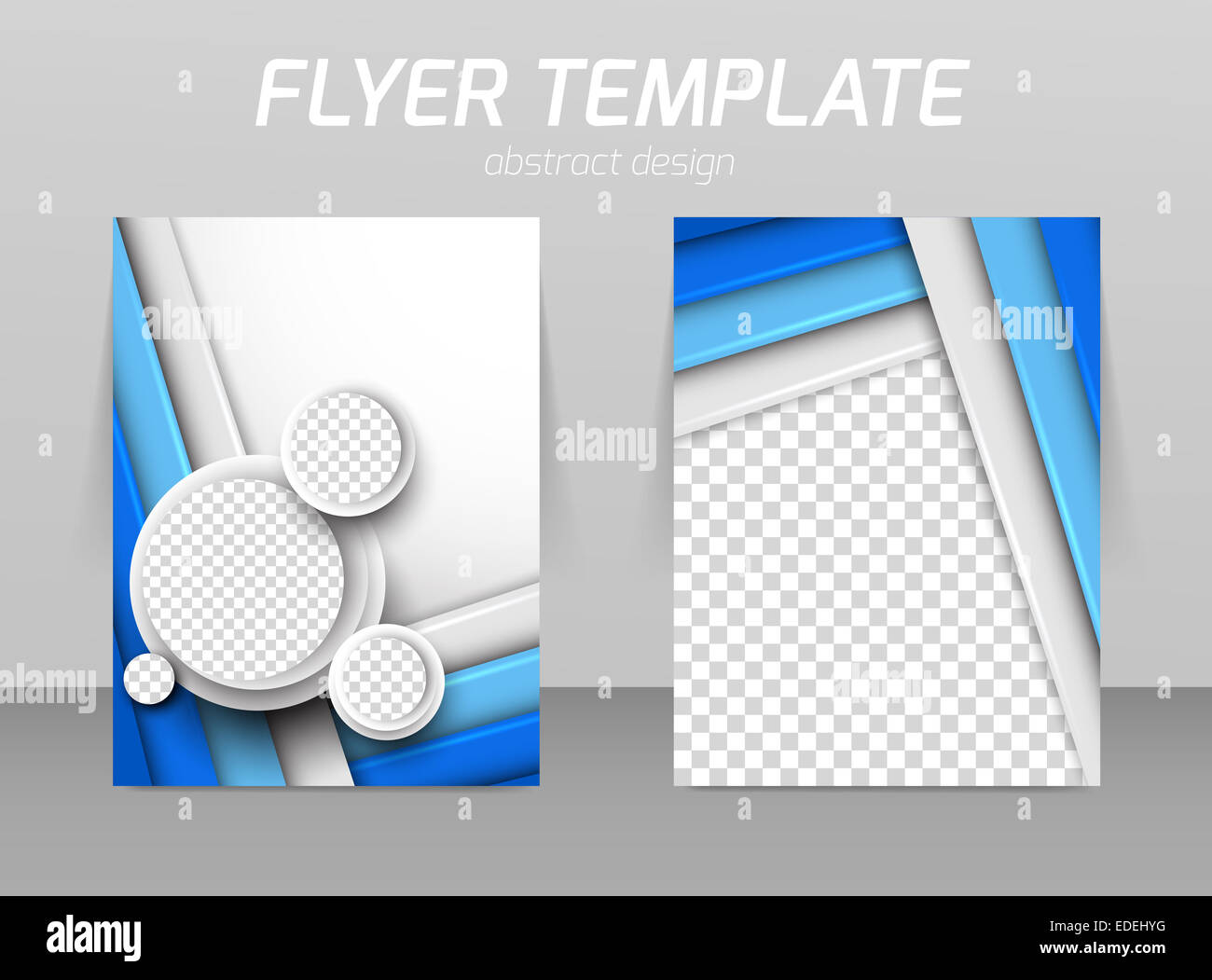 Abstract flyer template design Stock Photo - Alamy