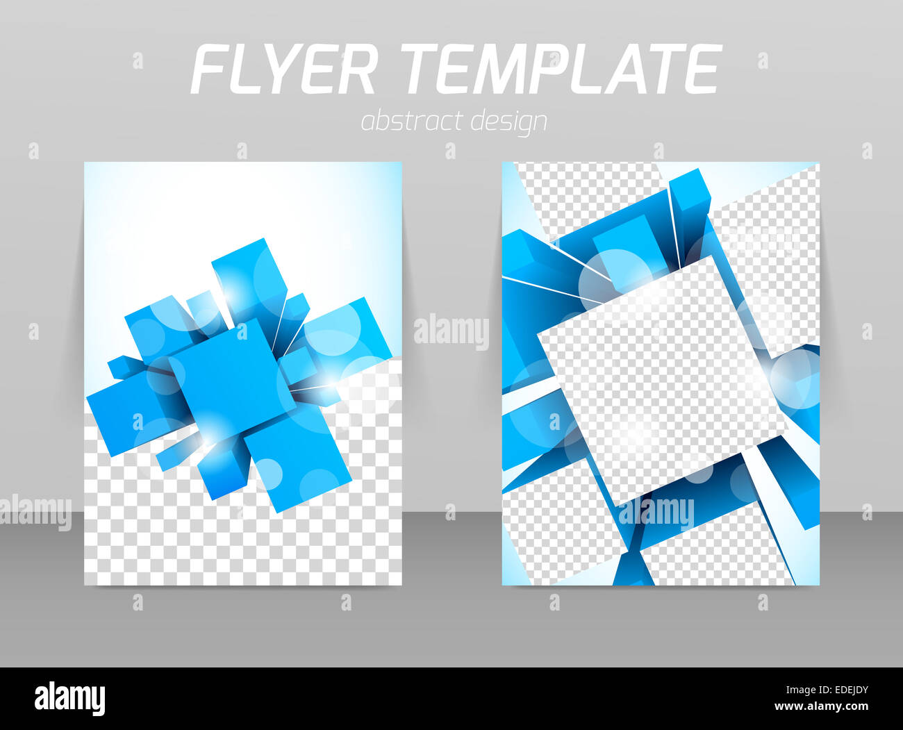 Abstract flyer template design Stock Photo - Alamy
