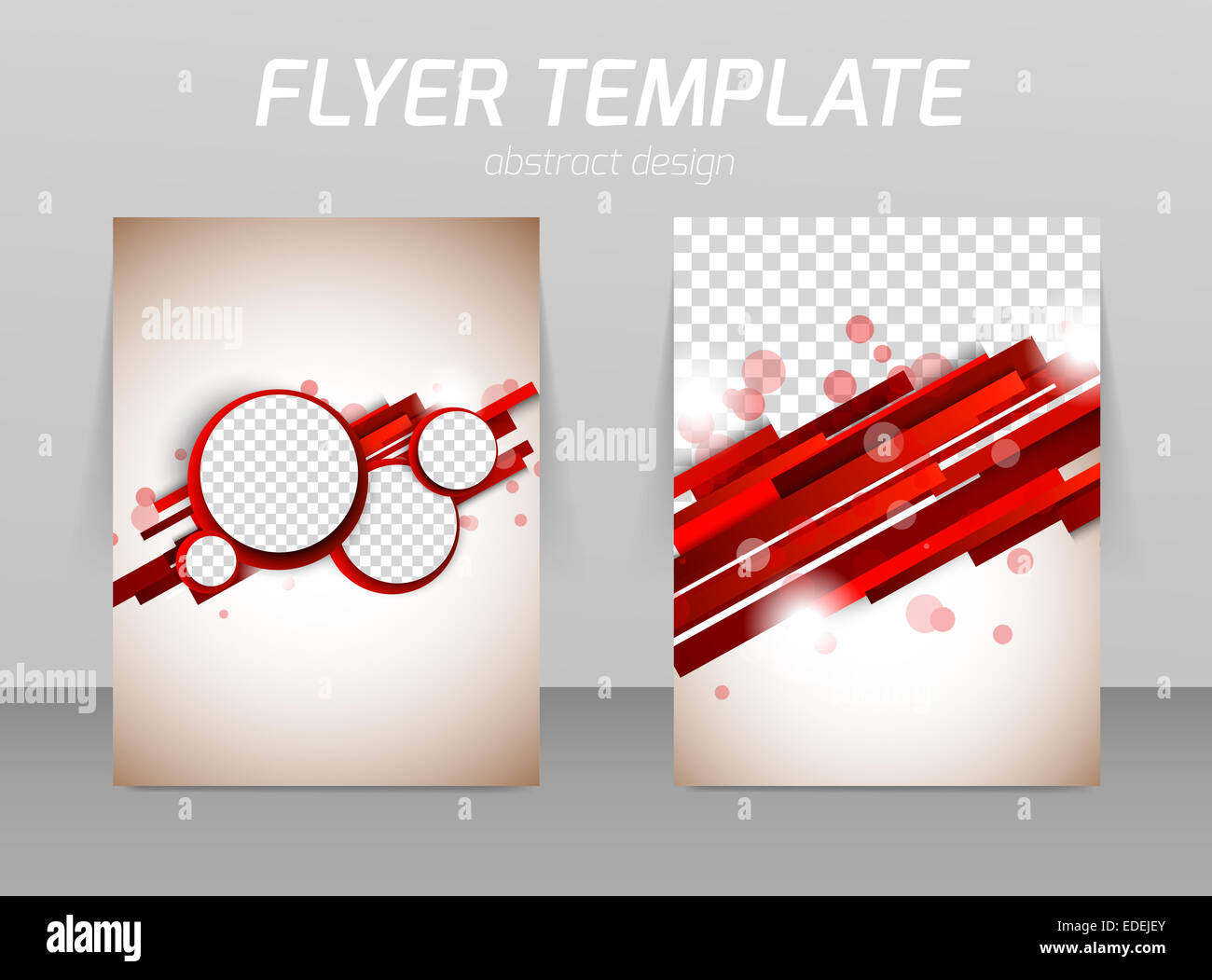 Abstract flyer template design Stock Photo - Alamy