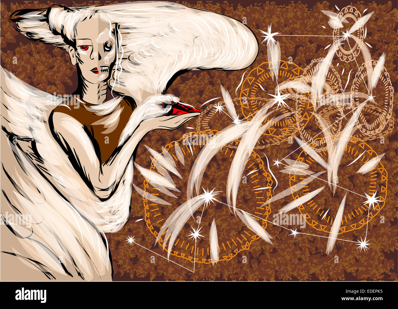 angel of time Stock Photo - Alamy