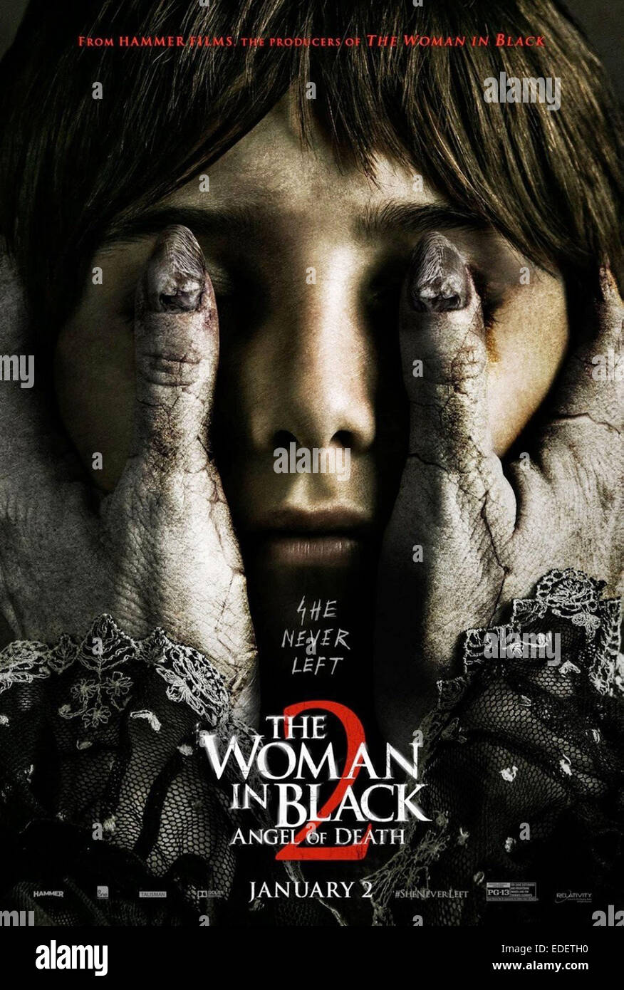 Woman in black angel of death hi-res stock photography and images - Alamy