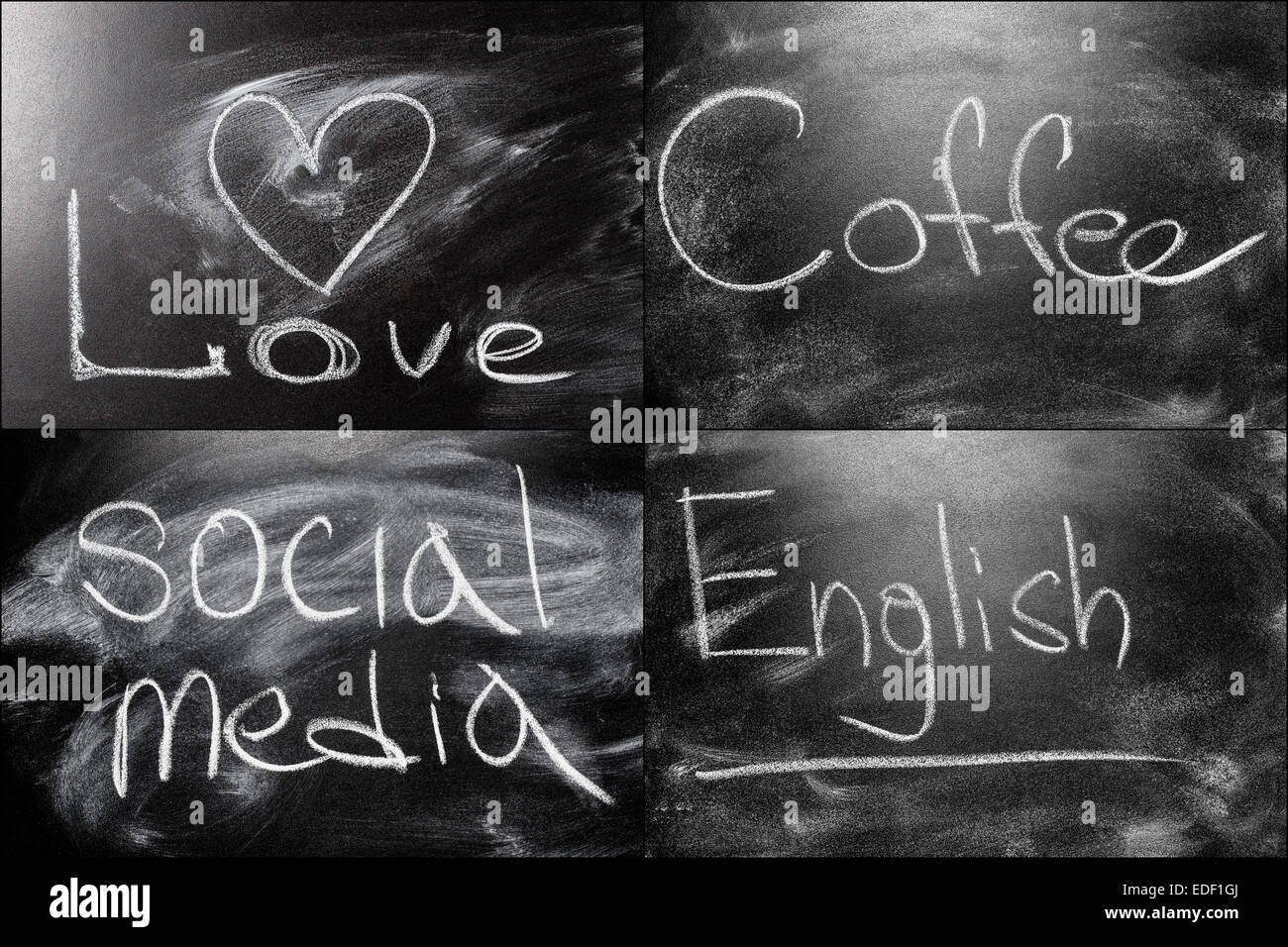 Heart collage social media hi-res stock photography and images - Alamy