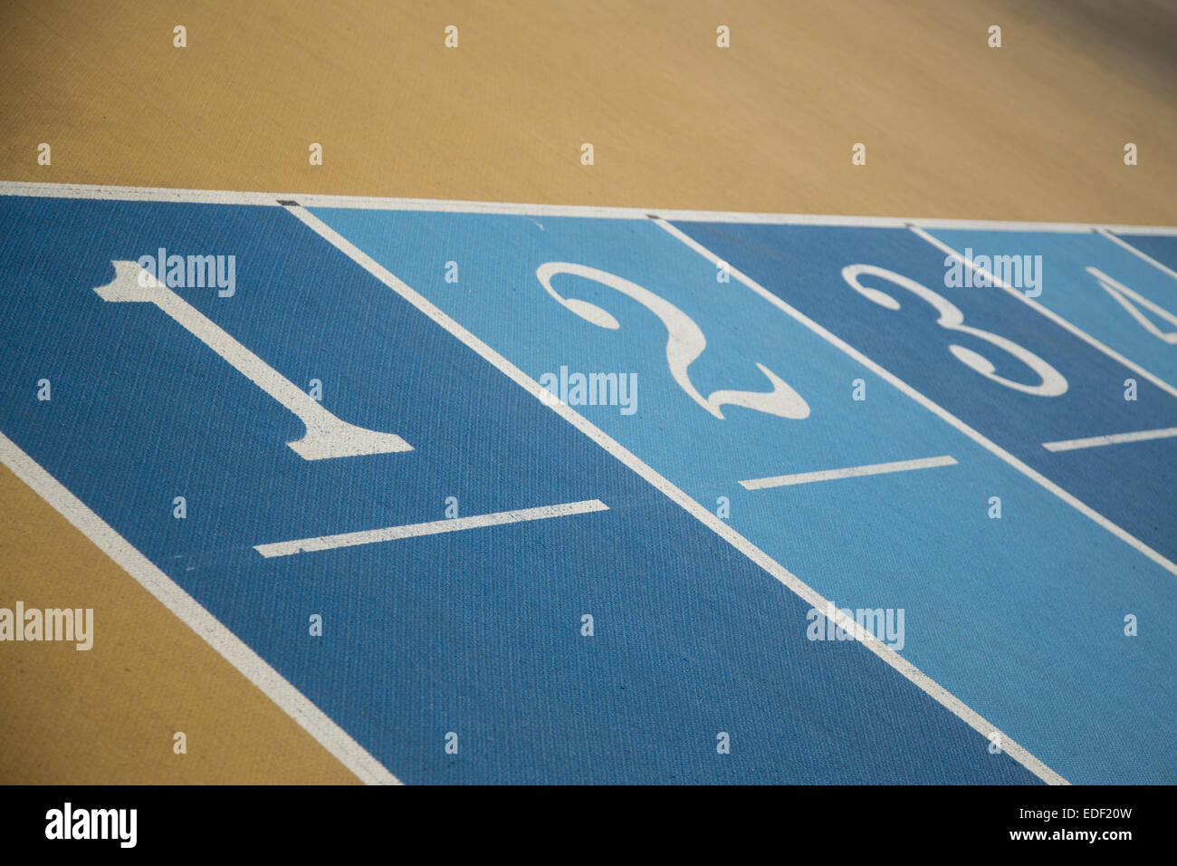 Numbers at finish line 60 meters running field Stock Photo - Alamy