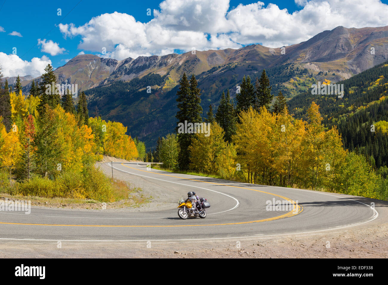 Fall on Route 550 San Juan Skyway Scenic Byway also known as Million ...