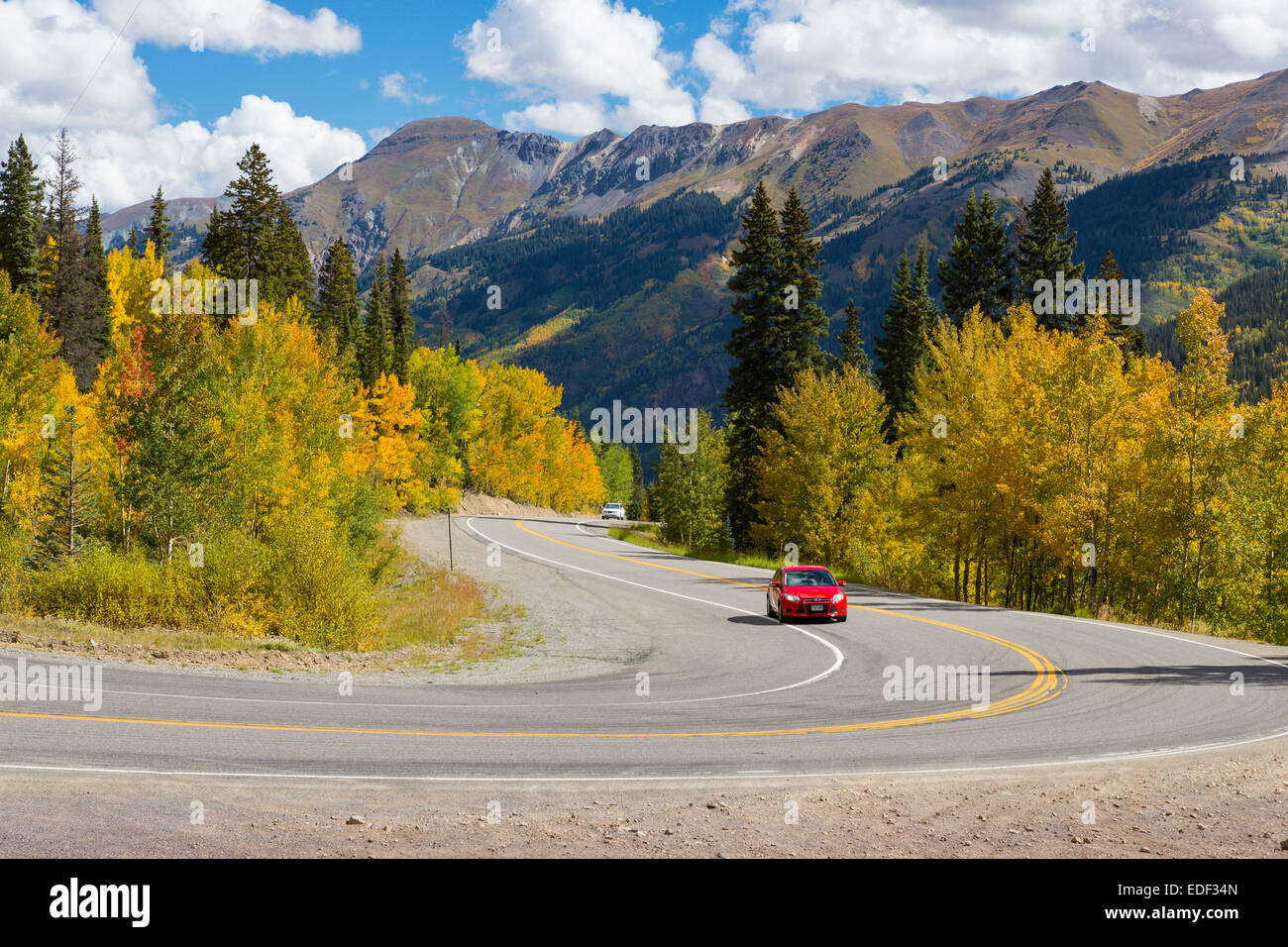 Fall on Route 550 San Juan Skyway Scenic Byway also known as Million ...