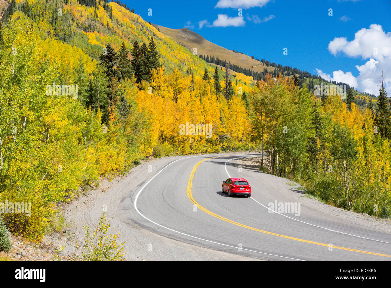 Fall on Route 550 San Juan Skyway Scenic Byway also known as Million ...