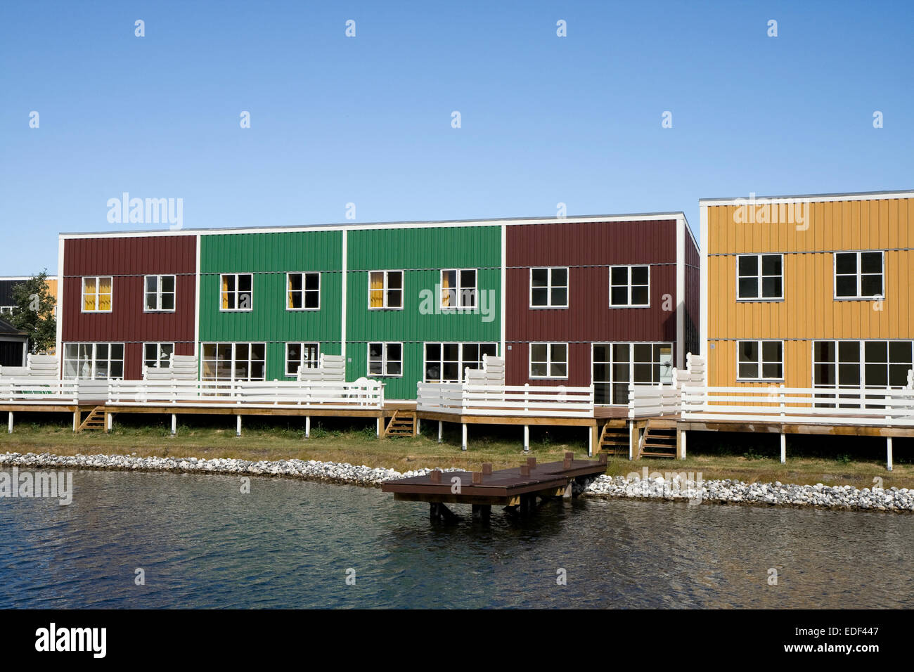 Holiday homes with small bridge for private yachts at Oer near Ebeltoft ...