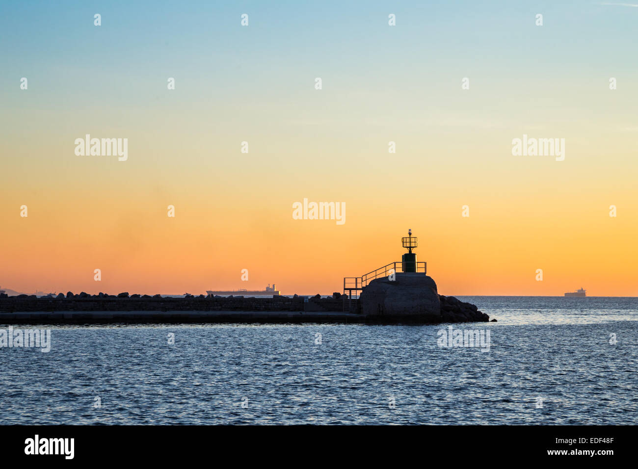 evening on the bay of Trieste Stock Photo - Alamy