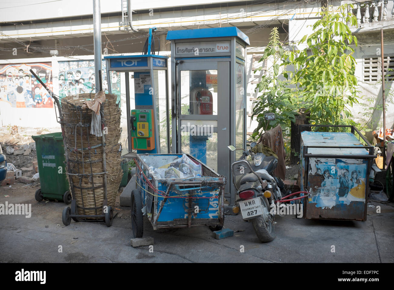 Waste or Rubbish Collecting Equipment in Bangkok Stock Photo - Alamy