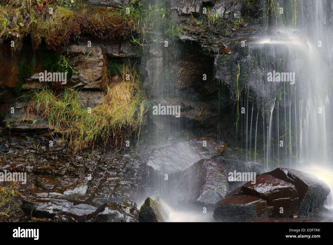 East Gill Force Waterfall 2 miles from Keld in Swaledale, Yorkshire ...