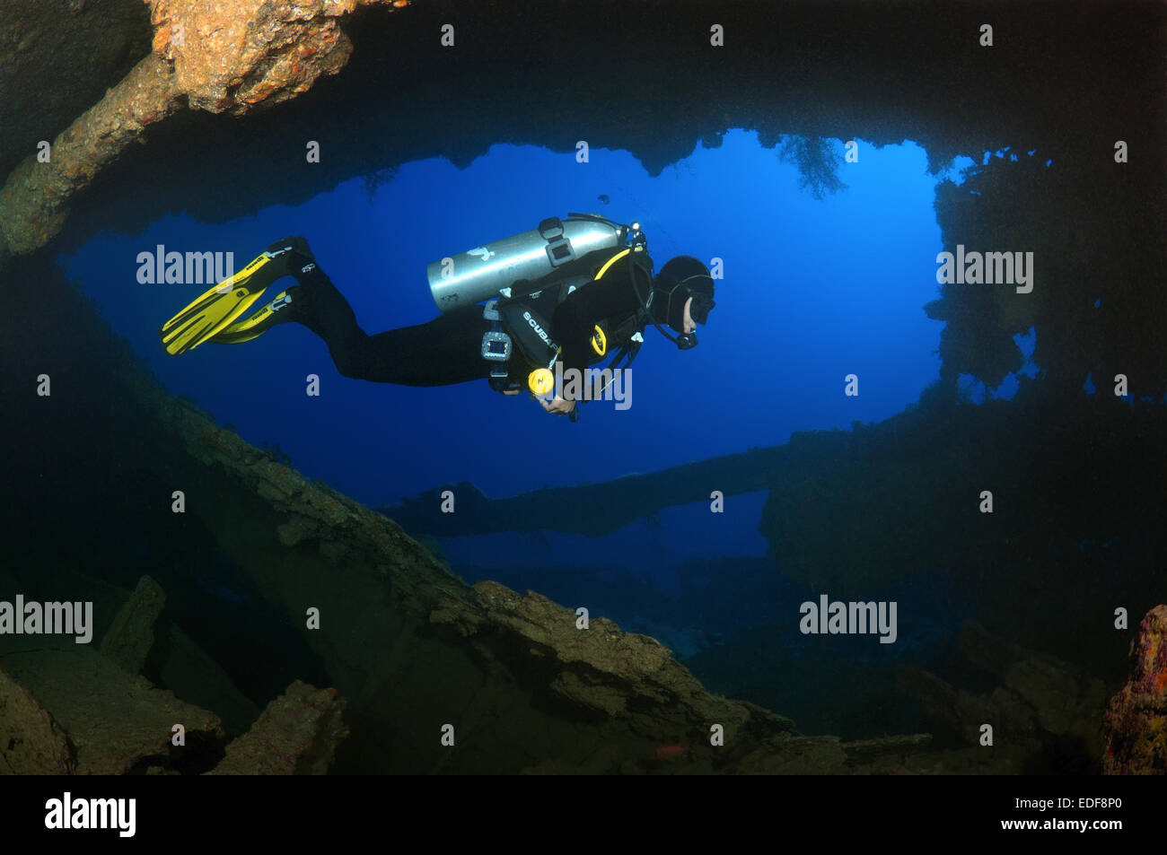 Wreck Of Dunraven In The Red Sea High Resolution Stock Photography and ...