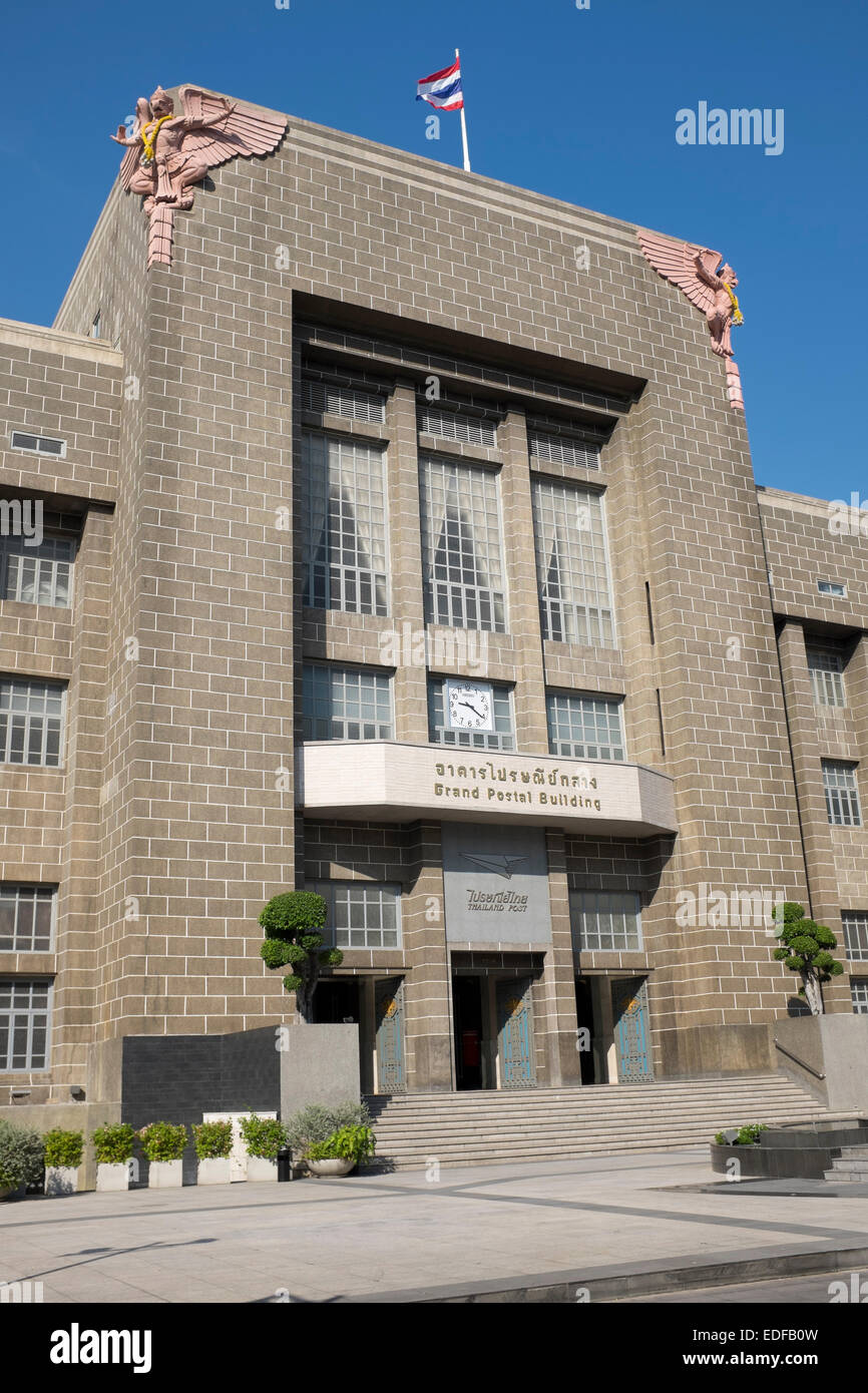 Grand Postal Building Charoen Krung Road Bangkok Stock Photo - Alamy