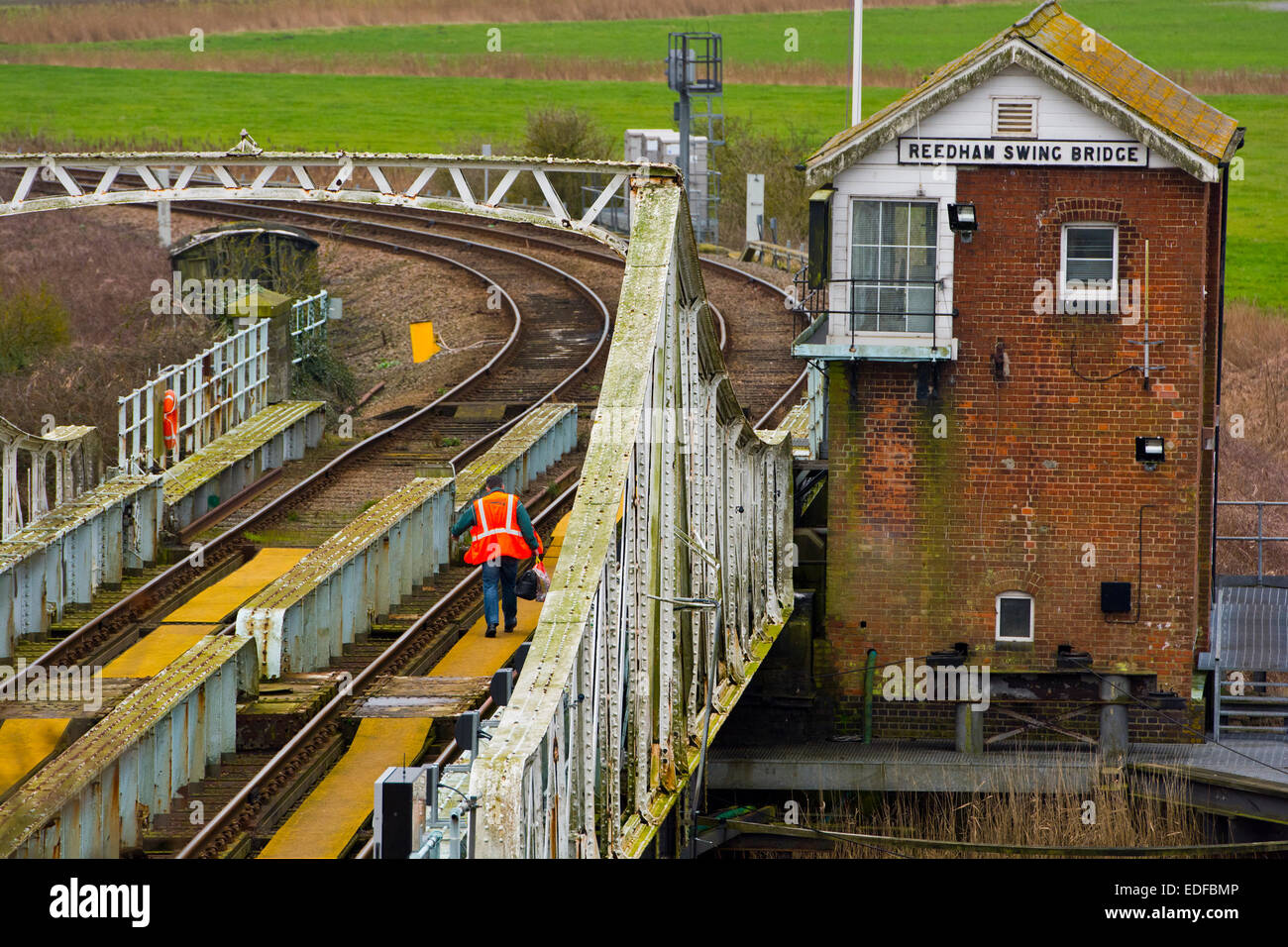 Reedham Swing Bridge Stock Photo - Alamy