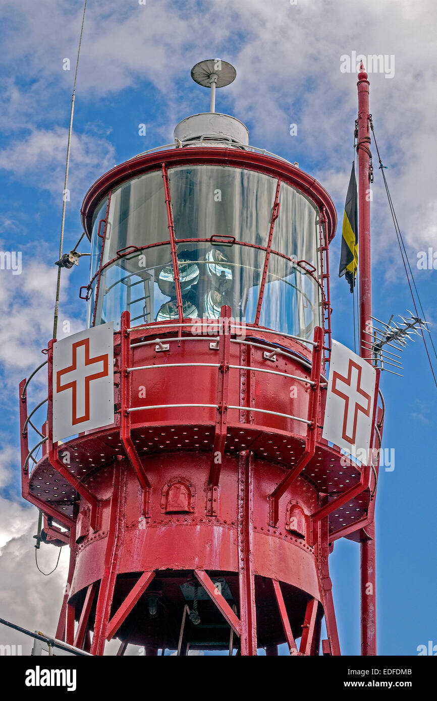 The Lightship Helwick Moored In Cardiff Bay Glamorgan UK Stock Photo ...