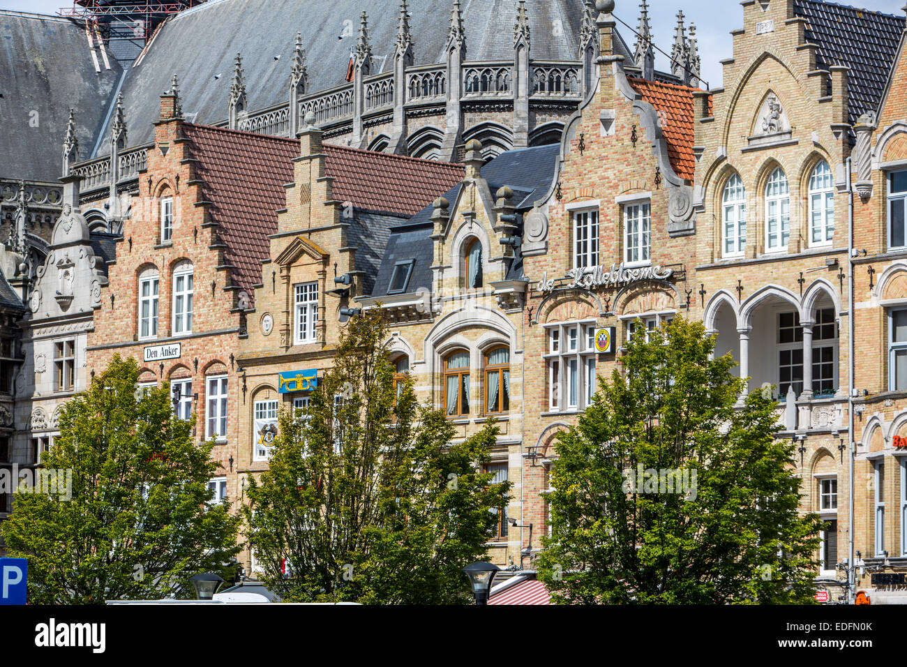 Old town of Ypres, UNESCO world heritage site Stock Photo - Alamy