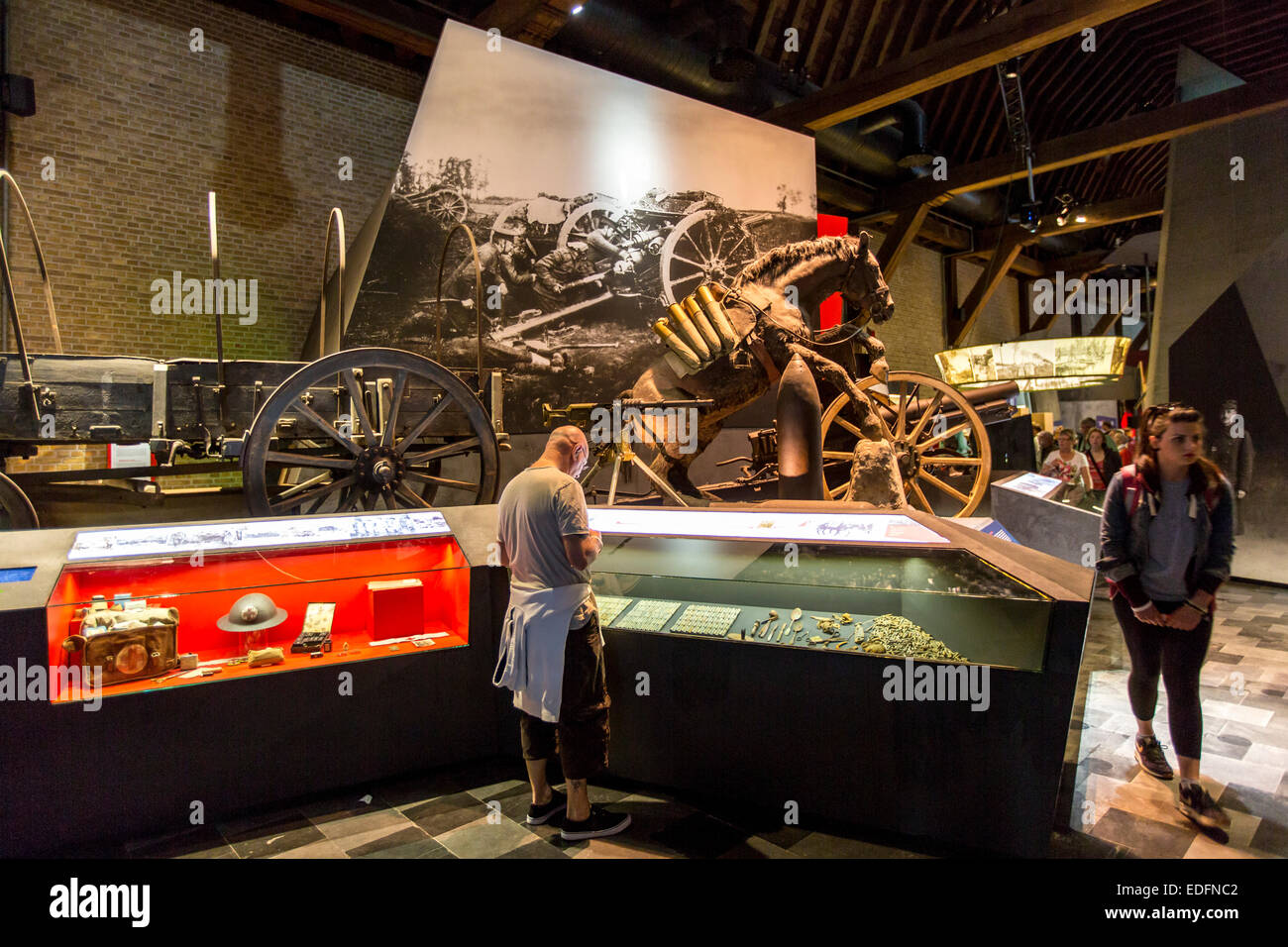 "In Flandern Fields" war museum, about World War I, in Ypres, in the ...