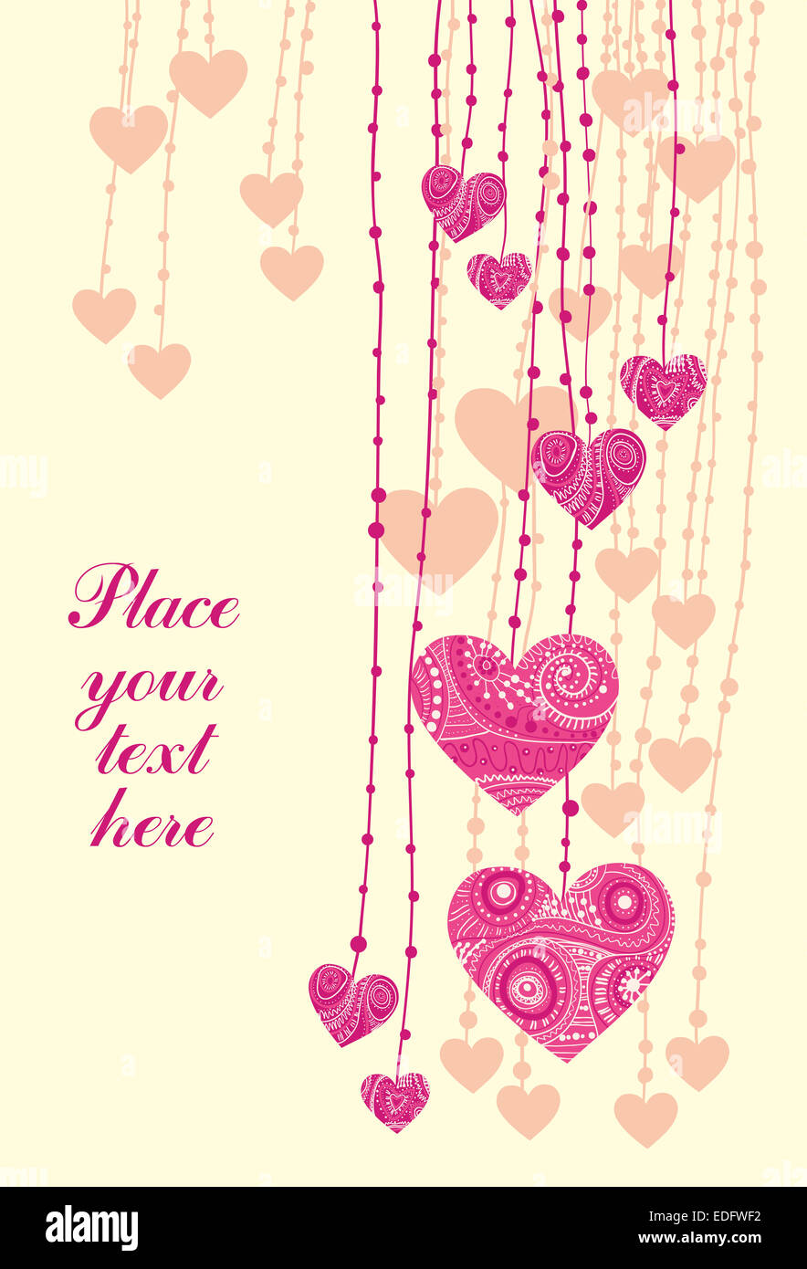 Fantasy hand drawn vector background Stock Photo - Alamy