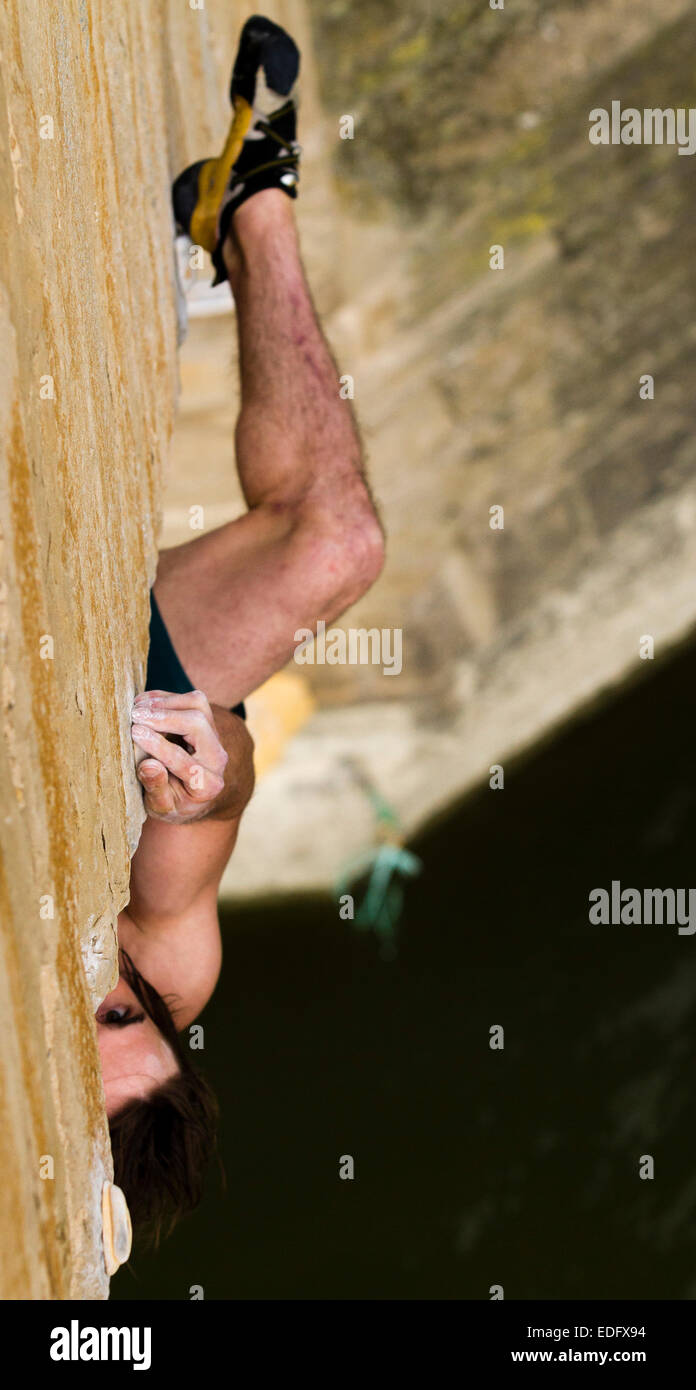 Man climbing bridge hi-res stock photography and images - Alamy
