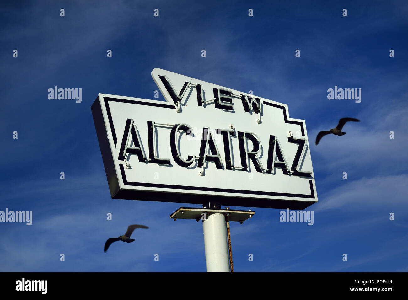 Alcatraz prison sign hi-res stock photography and images - Alamy