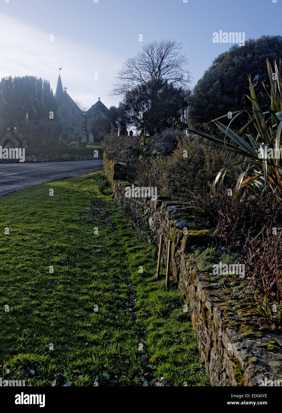 Mottistone Church, Isle of Wight, mentioned in the Domesday Book, it is ...