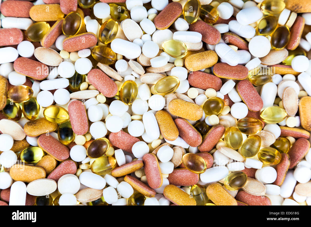 Variety medical capsules tablets hi-res stock photography and images ...