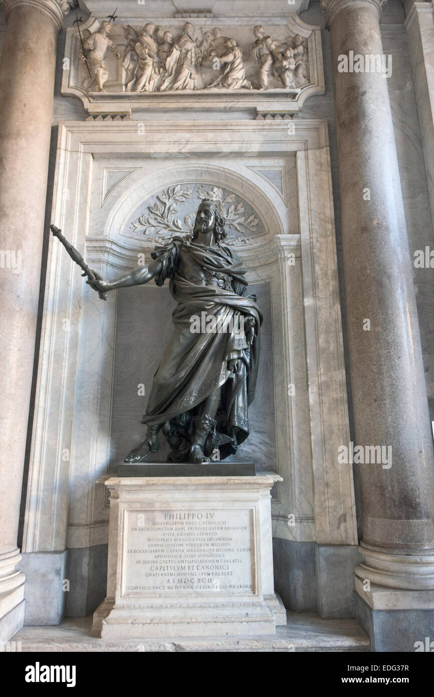 Bronze statue of Philip IV of Spain Stock Photo - Alamy