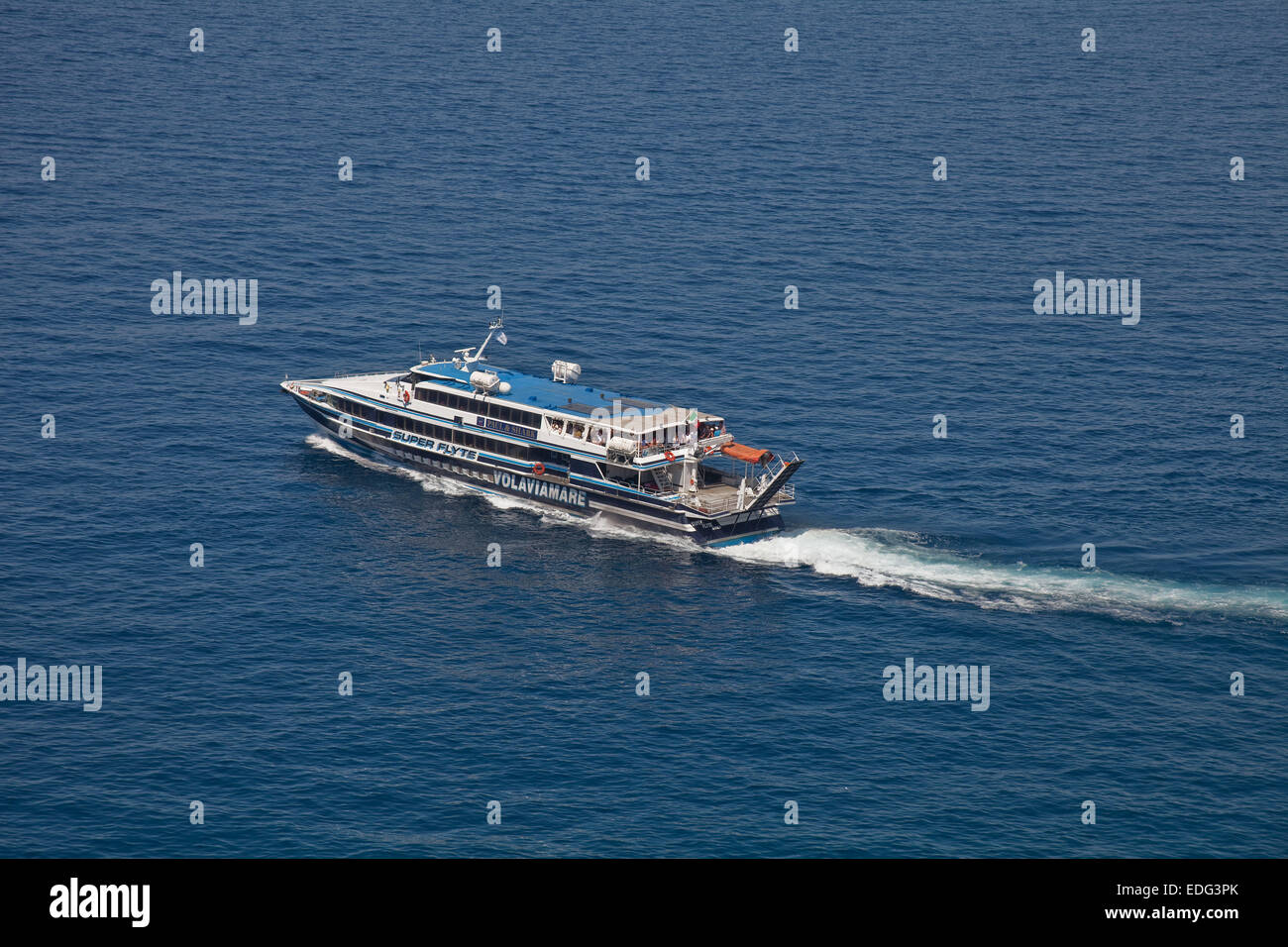 One of Italys' famous ferry boats ,that criss cross the seas around ...