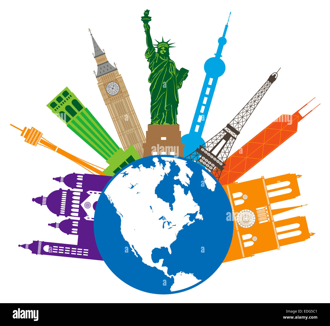 World travel drawing hi-res stock photography and images - Alamy